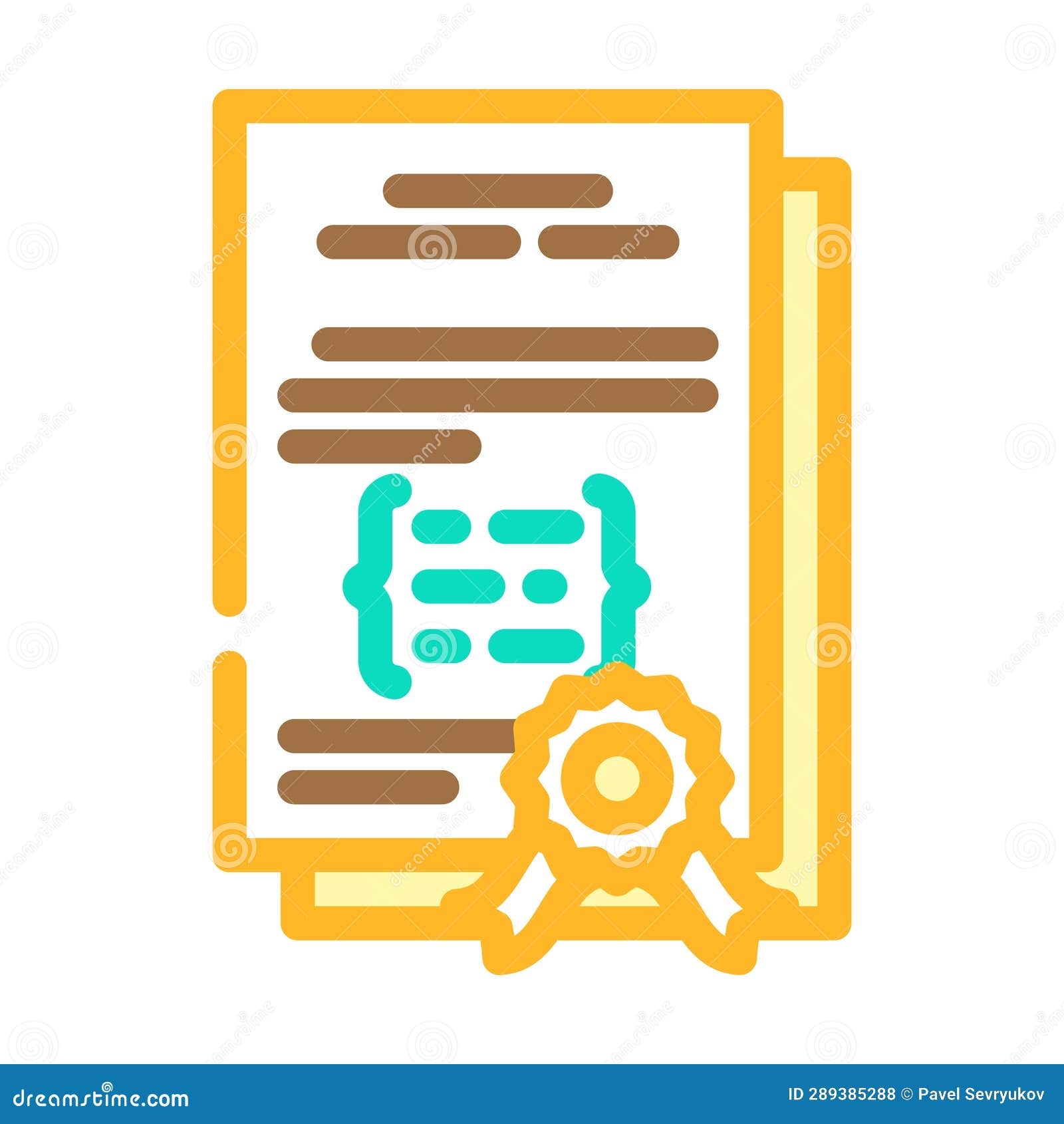 Software Licensing Color Icon Vector Illustration Stock Vector ...