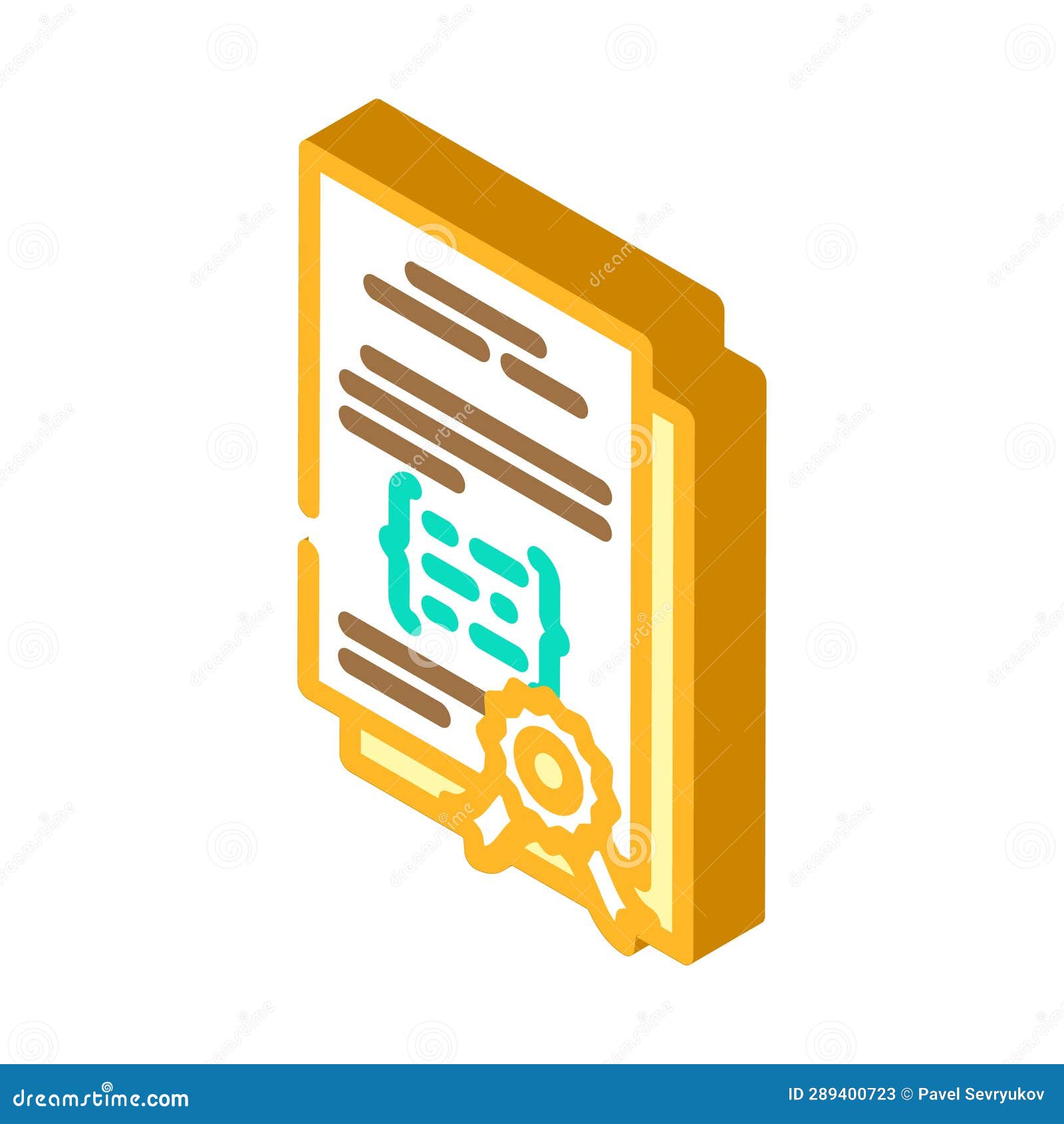 Software Licensing Isometric Icon Vector Illustration Stock Vector ...