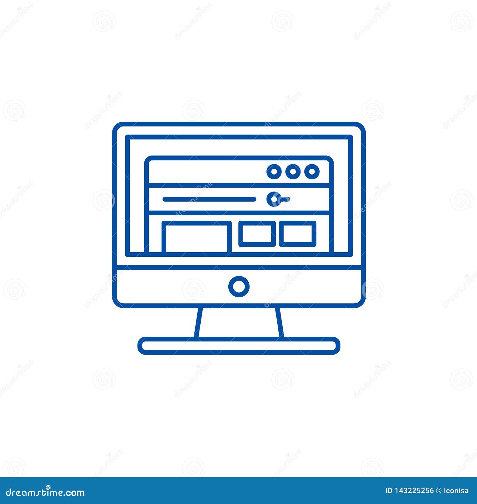 Software Line Icon Concept. Software Flat Vector Symbol, Sign, Outline ... Software Line Icon Concept. Software Flat Vector Symbol, Sign, Outline ...