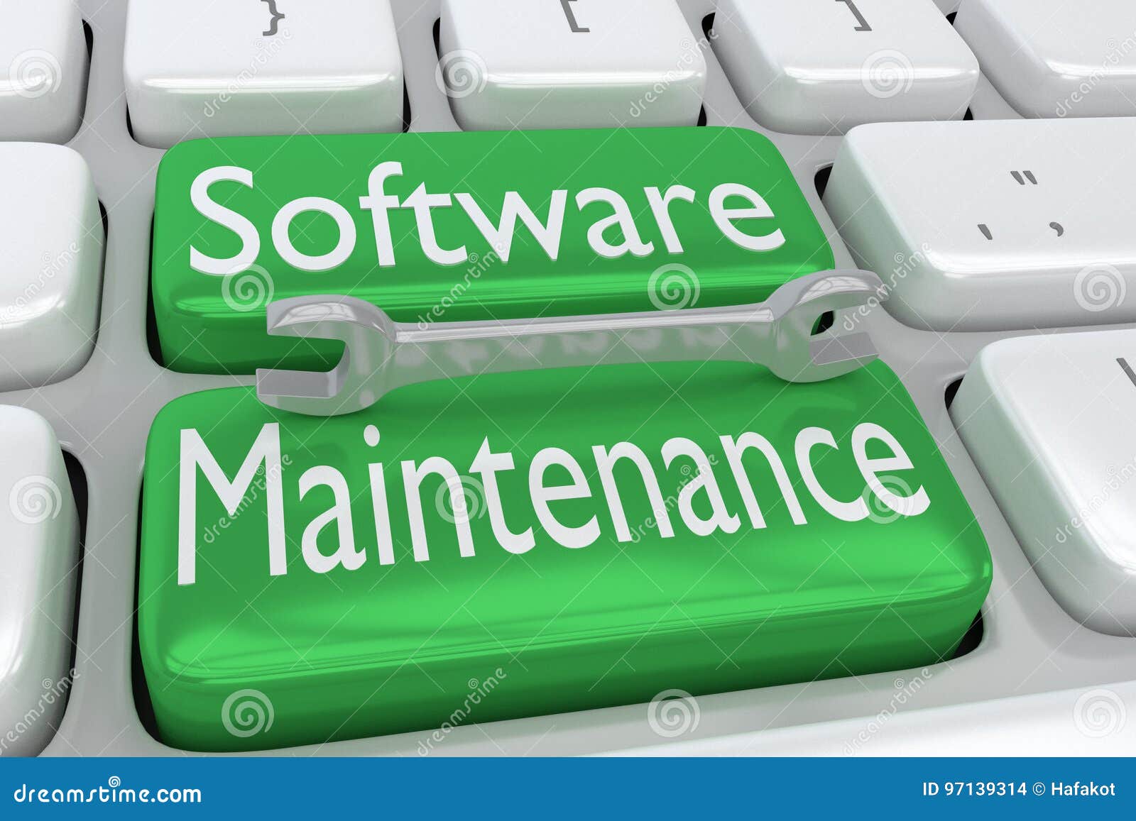 Software Maintenance Concept Stock Illustration Illustration Of