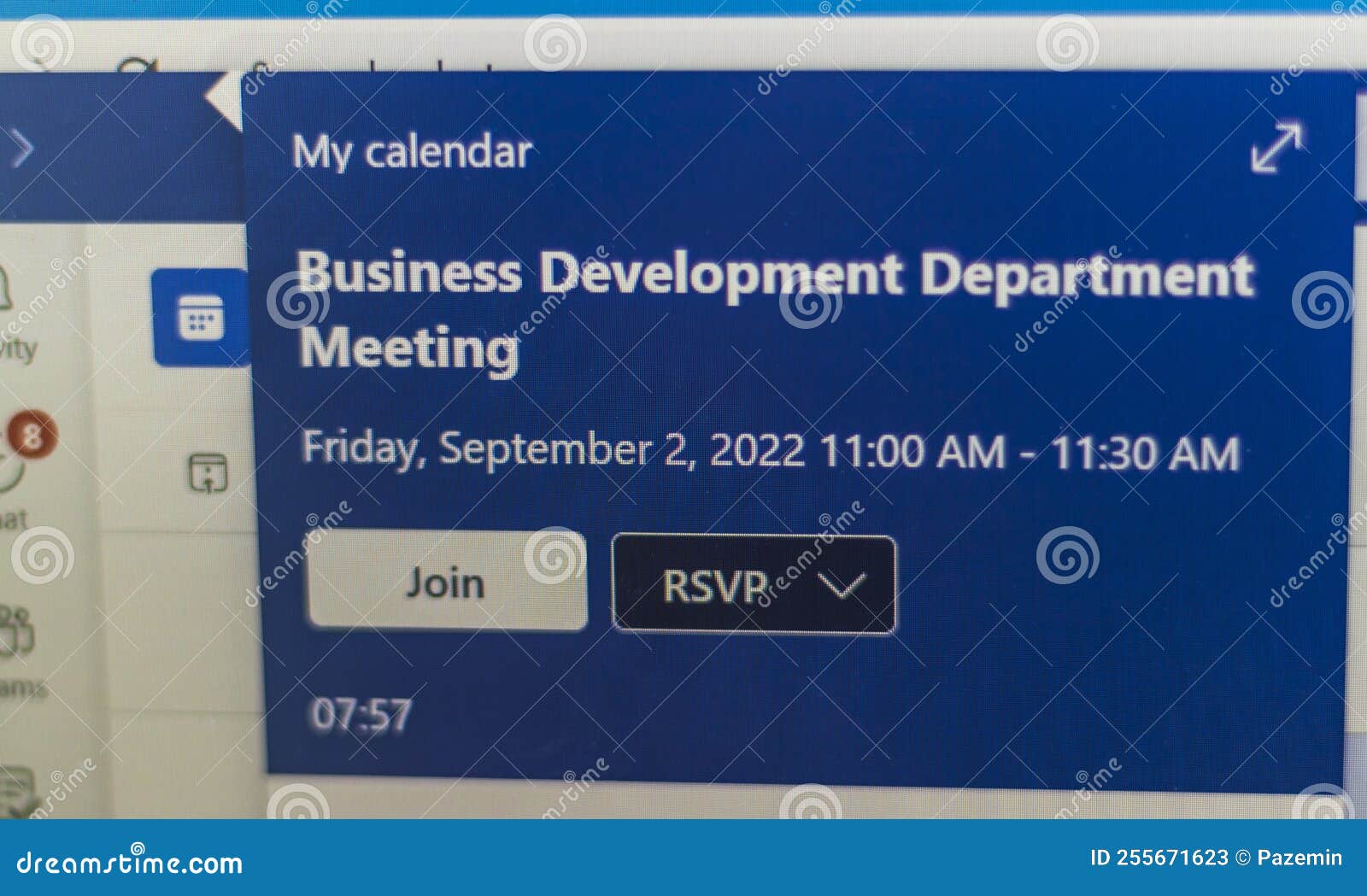 Software Message on the Computer Screen. Technology Stock Image - Image ...