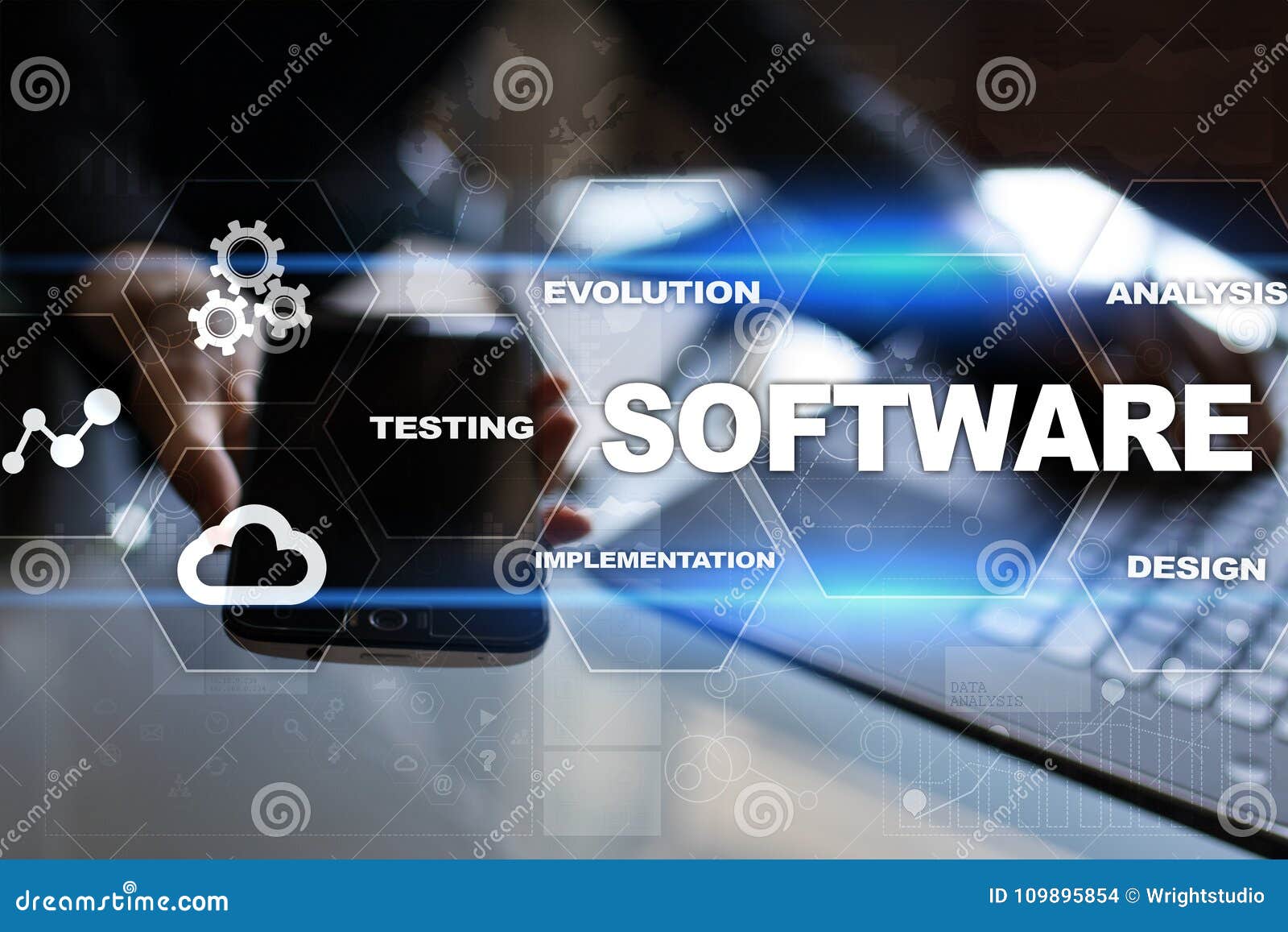 Software-ontwikkeling Concept Van De Het Systeemtechnologie Van ...