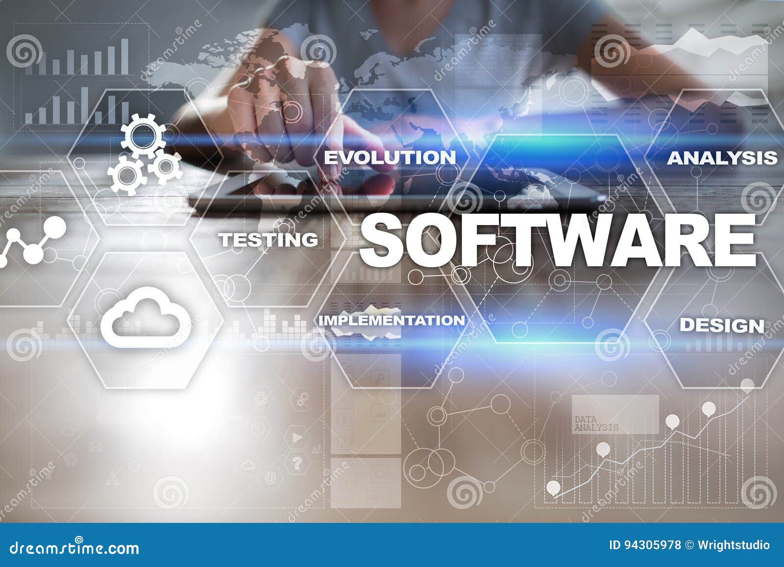 Software-ontwikkeling Concept Van De Het Systeemtechnologie Van ...