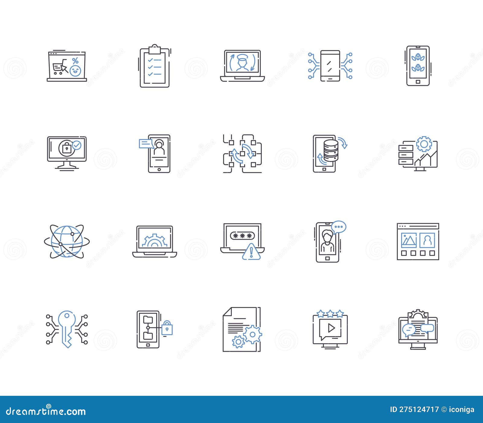 Software Outline Icons Collection Software Program Application Programing Code Software 4821