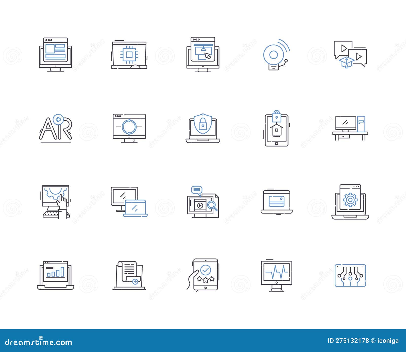 Software Outline Icons Collection. Software, Program, Application, Programing, Code, Software ...