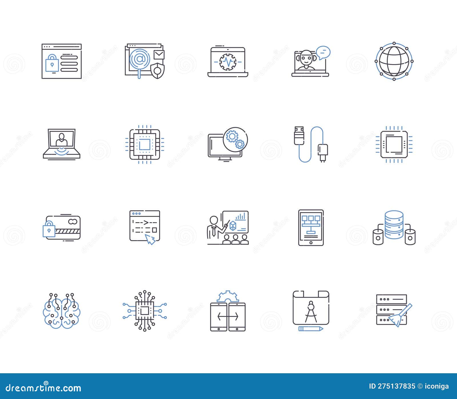 Software Outline Icons Collection Software Program Application Programing Code Software 3002