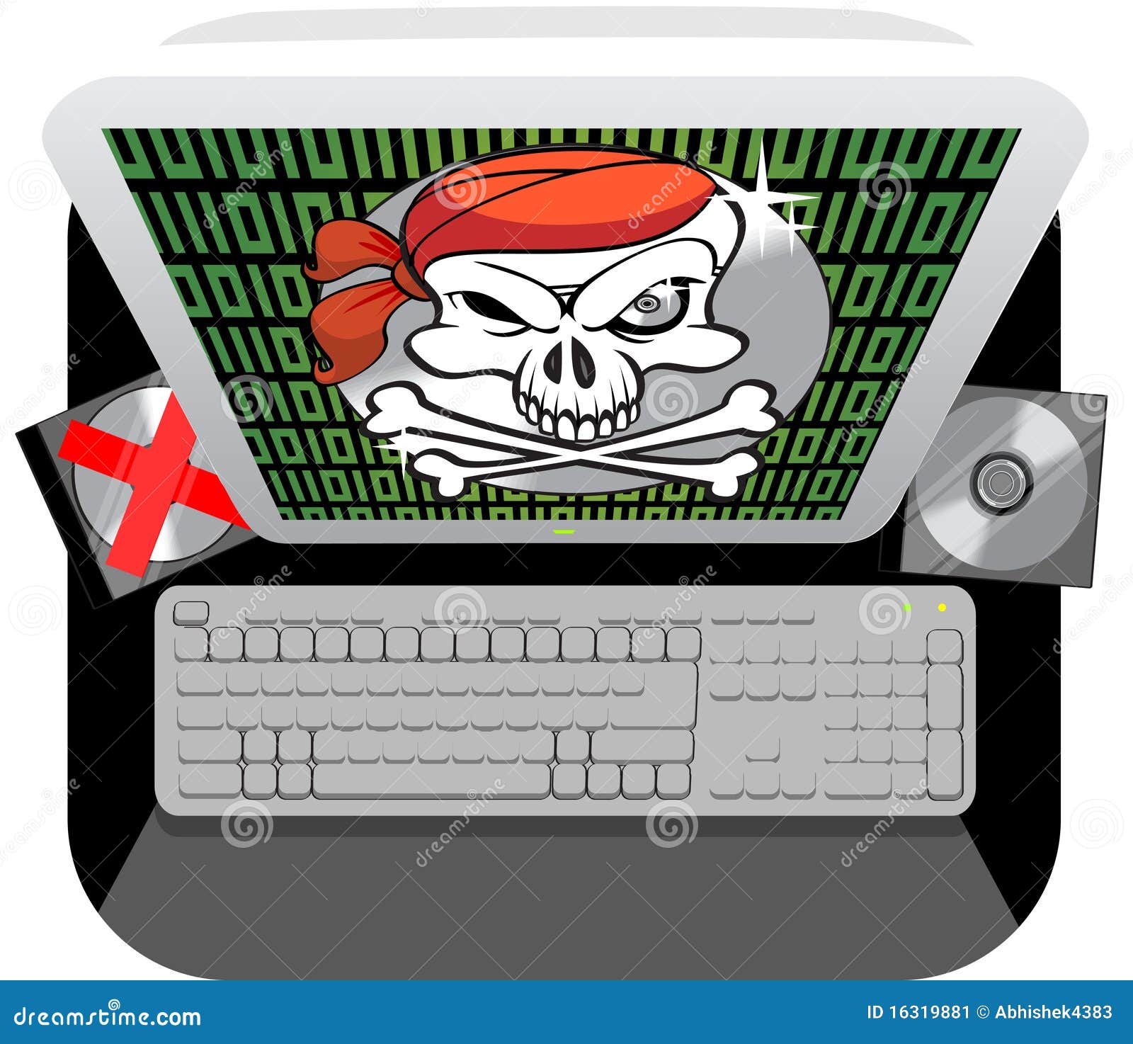 Software piracy stock illustration. Illustration of stop - 16319881