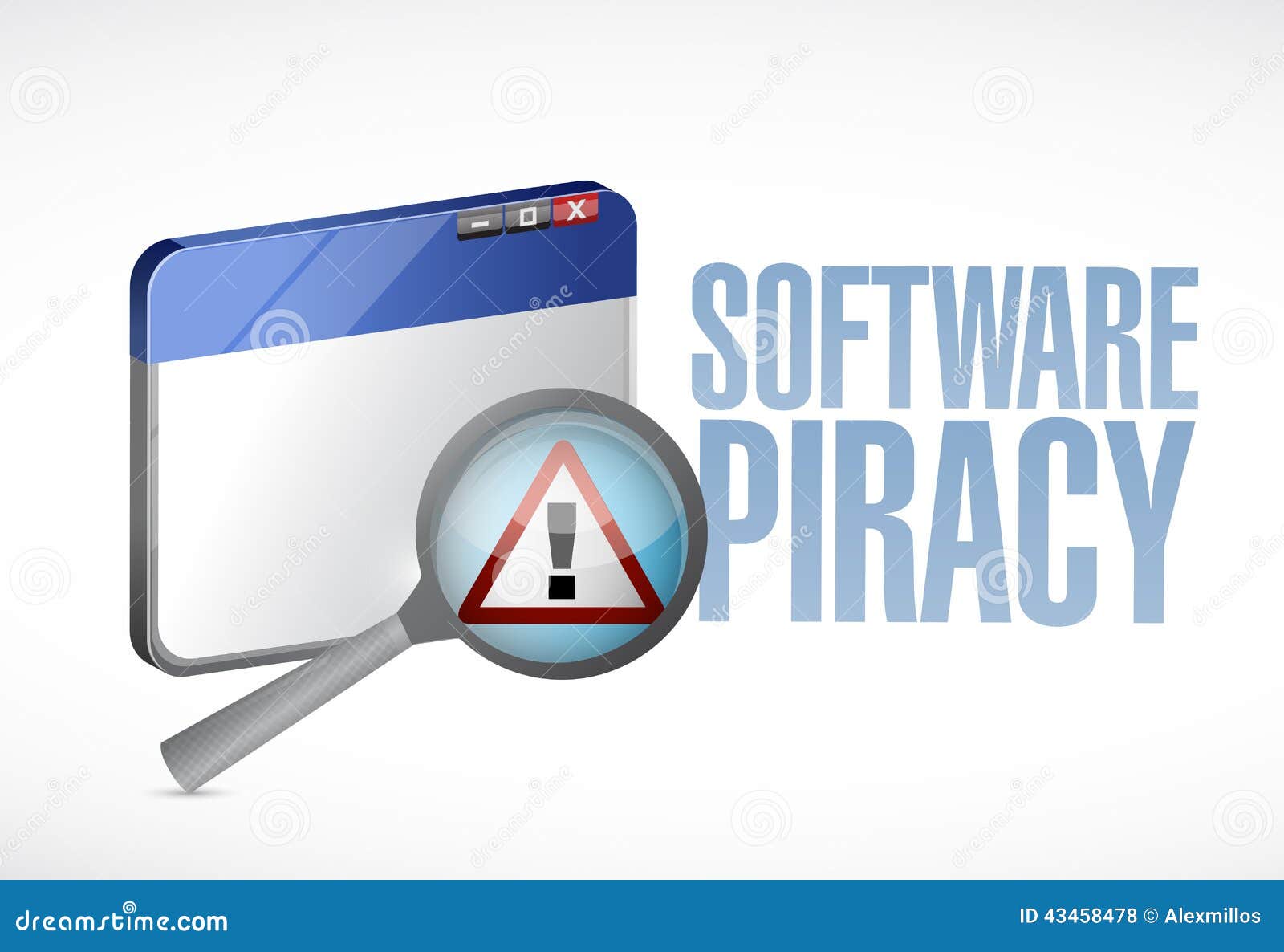 Software Privacy Web Sign Illustration Design Stock Illustration ...