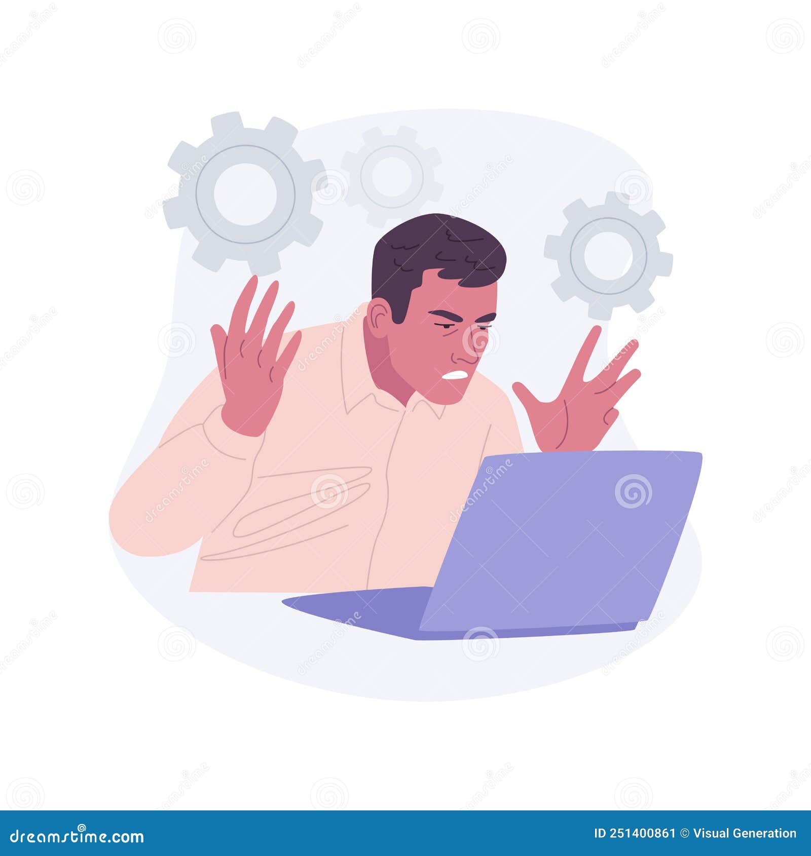 Software Problems Isolated Cartoon Vector Illustrations. Stock Vector ...