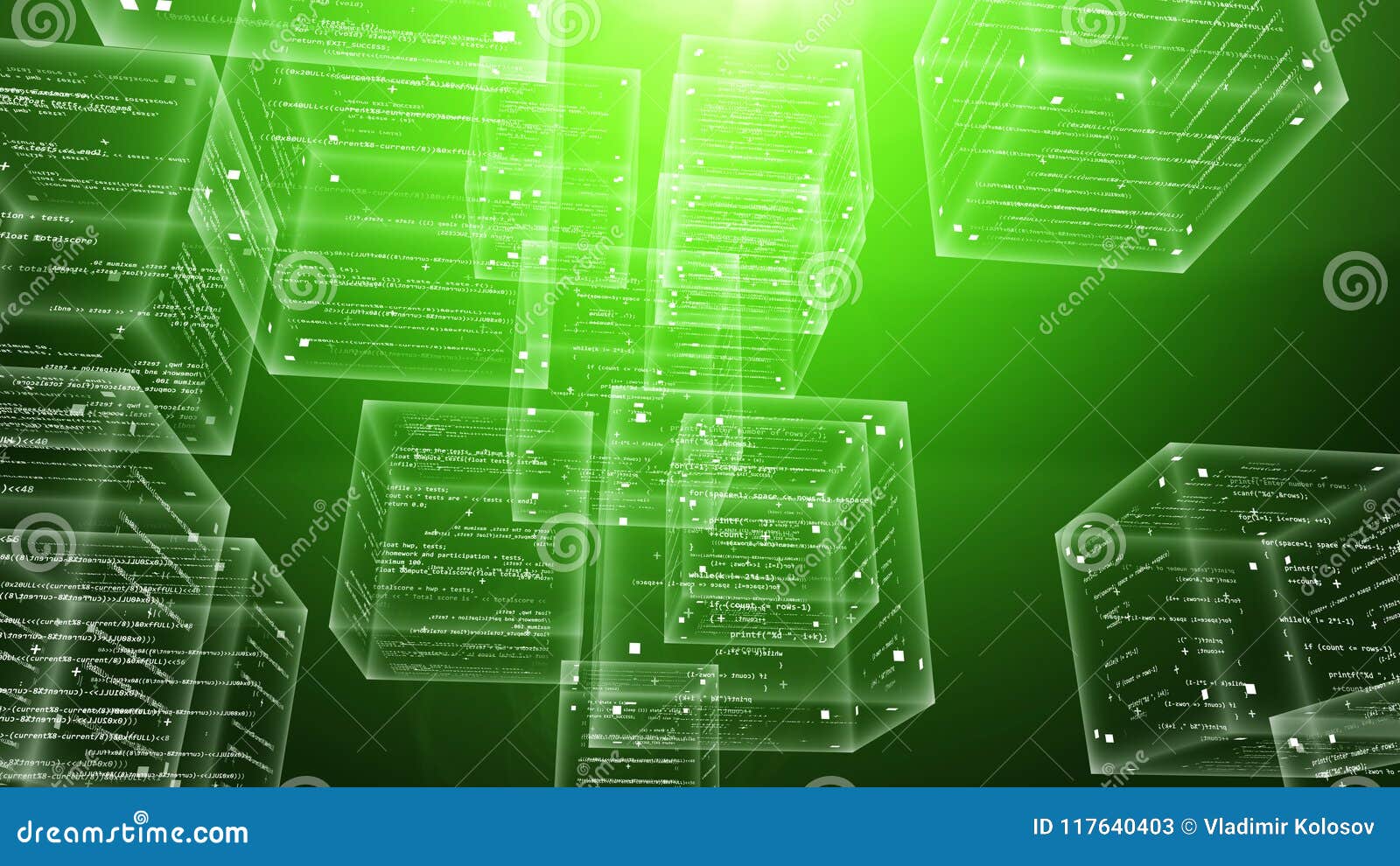 Software Program Boxes in Salad Backdrop Stock Illustration ...