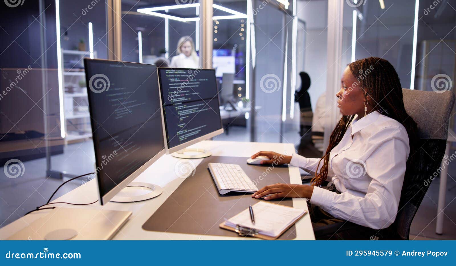 Software Programmer Or Coder Woman Stock Image Image Of Software Hacker 295945579 8471