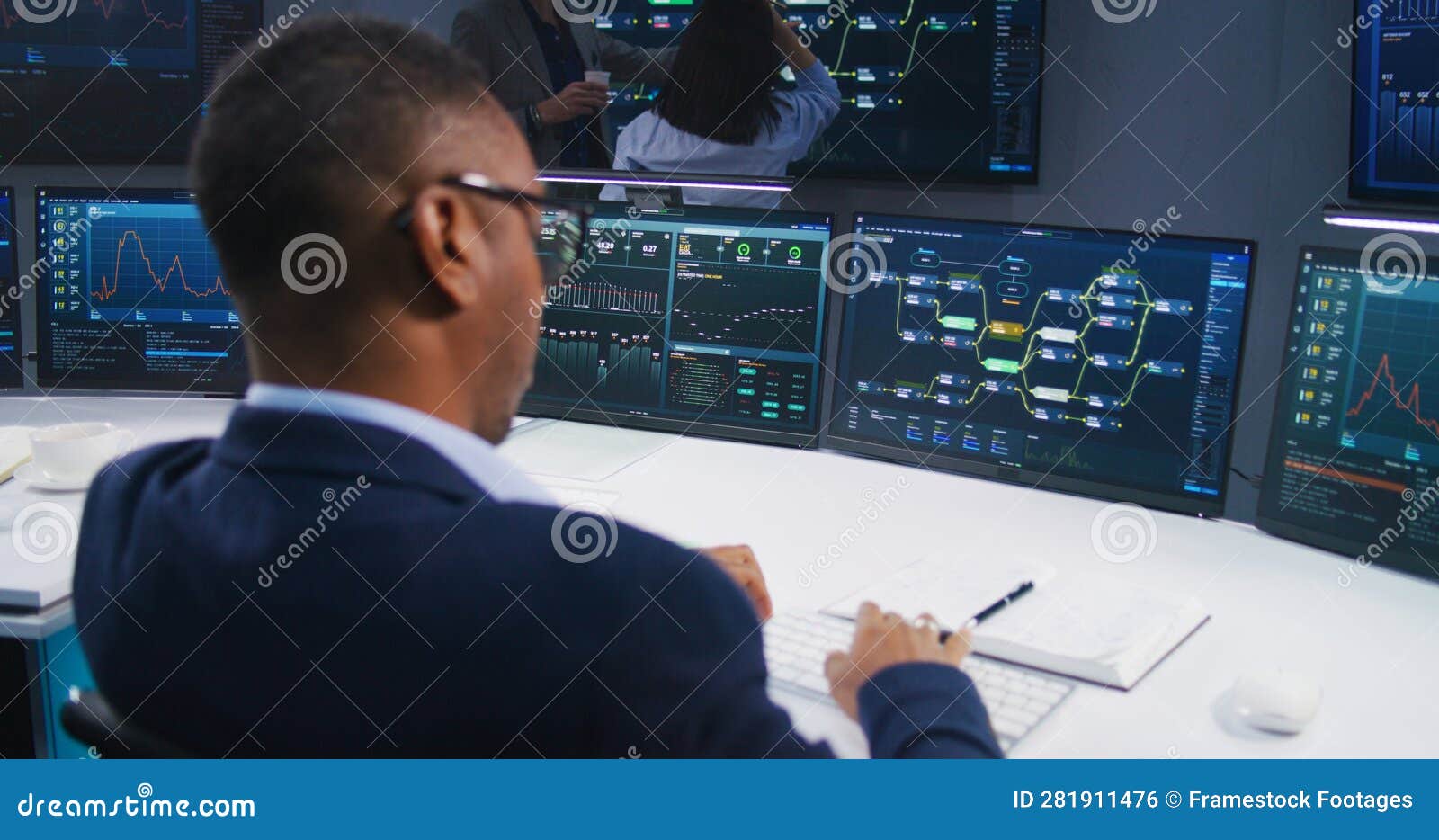 Team of it Technical Specialists Work in Monitoring Office Stock Photo ... Team of it Technical Specialists Work in Monitoring Office Stock Photo ...