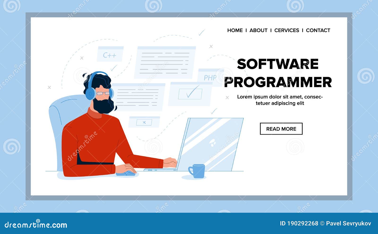 Software Programmer Typing Code Or Debugging Sitting At The Desk Working On Multiple Displays
