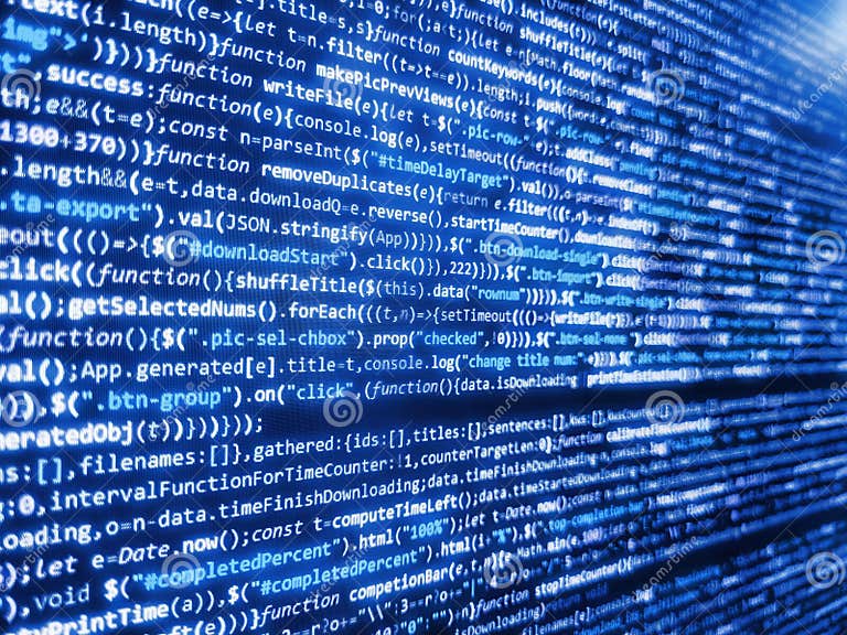 Software Programming Code Screen Of Software Developer Developer