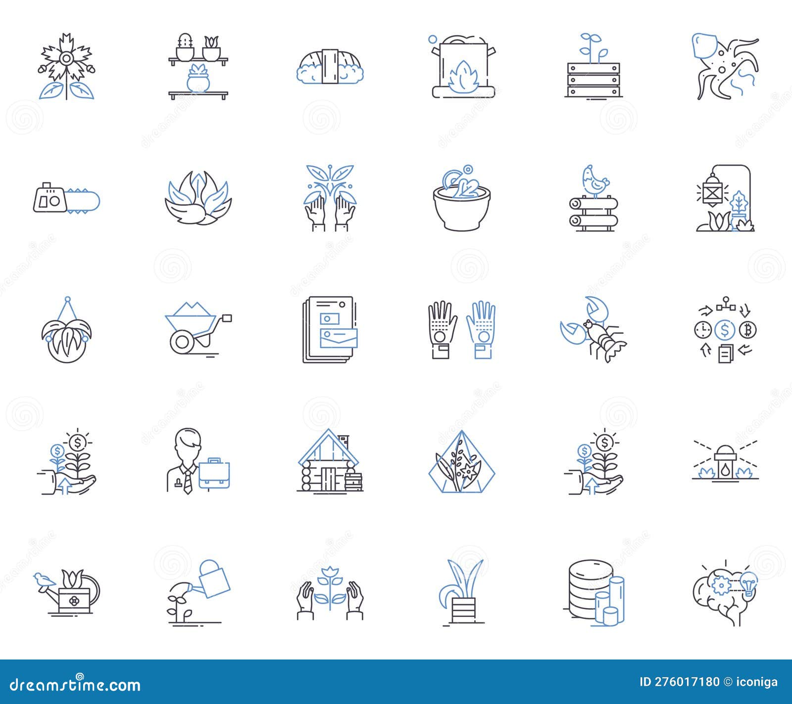 Software Programming Line Icons Collection Code Syntax Debugging Algorithm Application