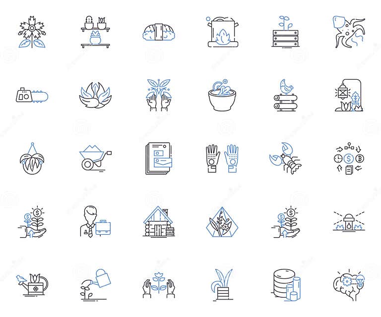 Software Programming Line Icons Collection Code Syntax Debugging Algorithm Application