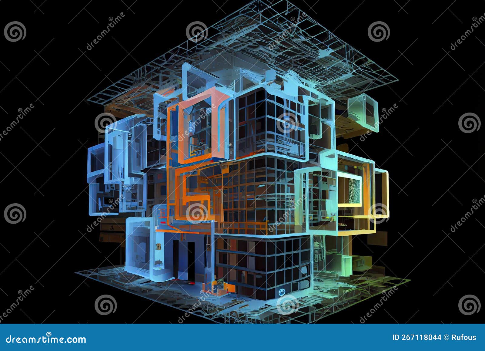 Software for Programming Smart Home Systems Stock Illustration ...