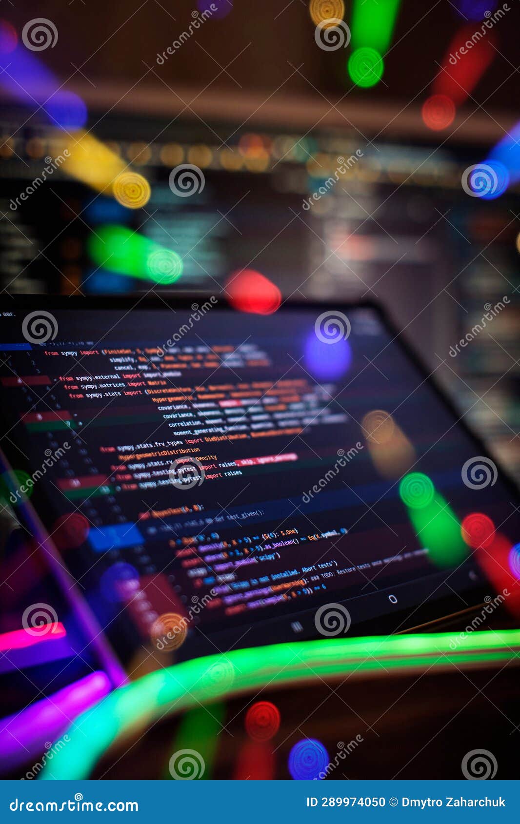Software Programming Work Time Code Text Written And Created Entirely