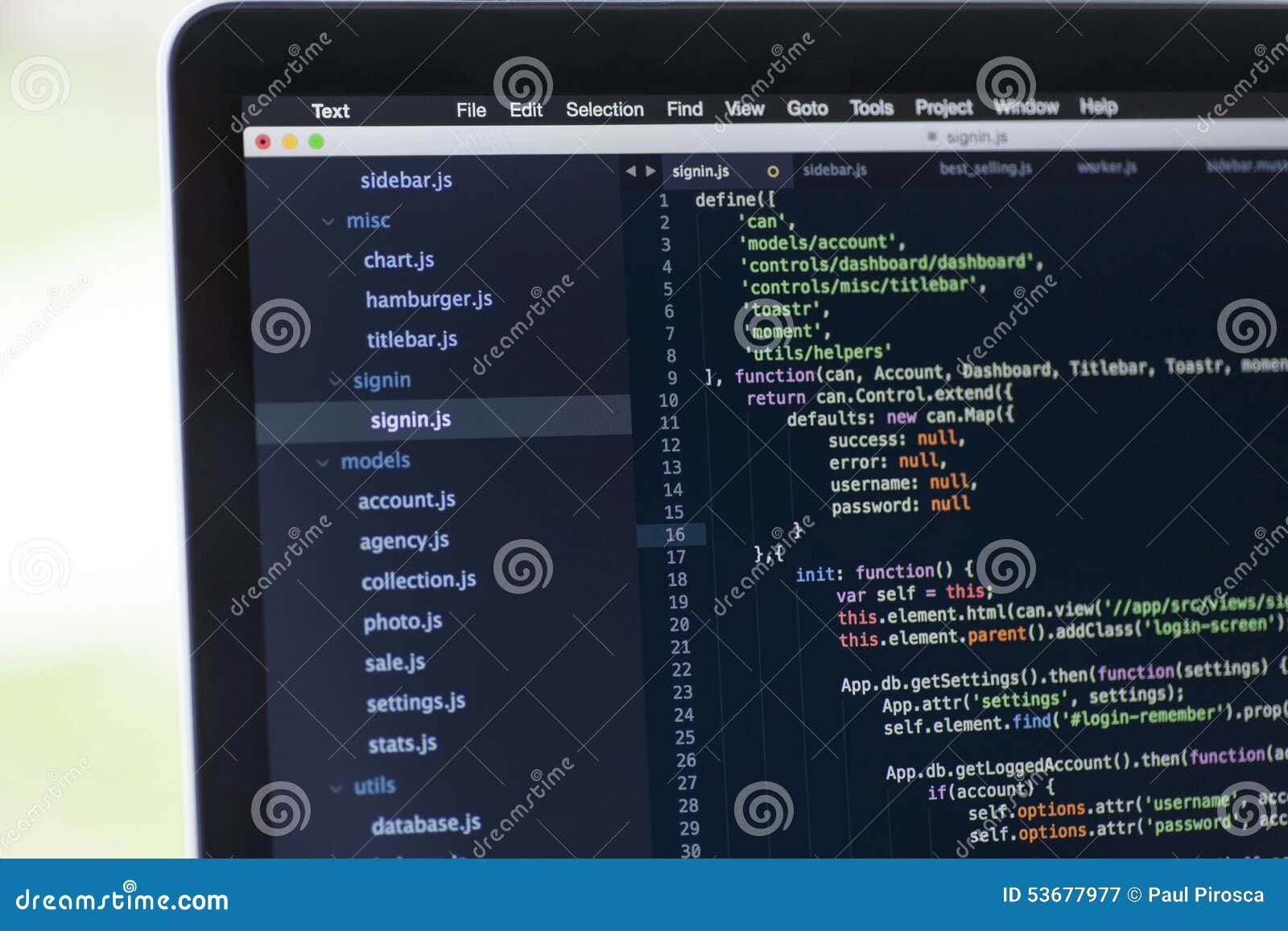 Software Project Using Javascript Stock Image - Image of function ...