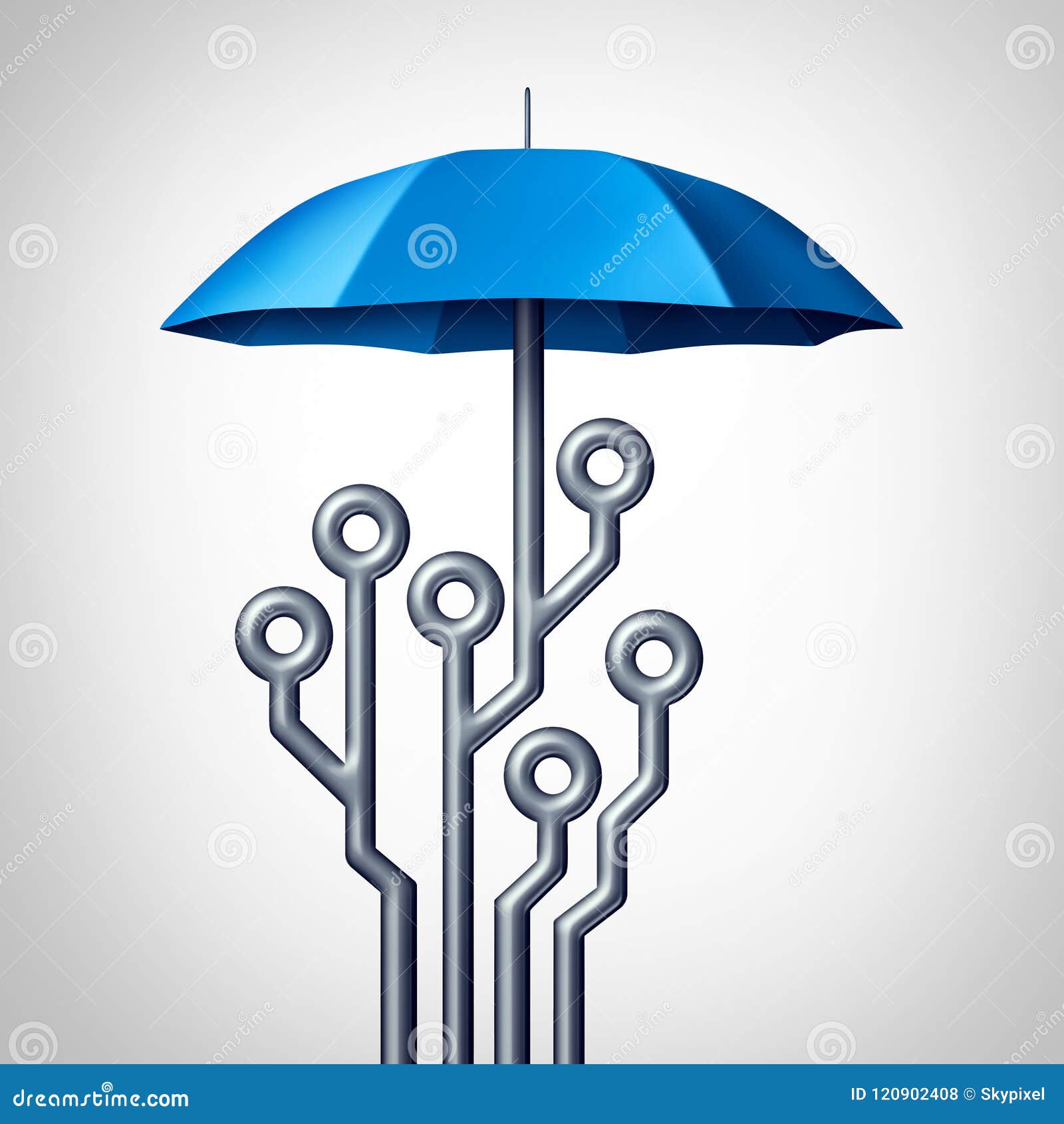 Software Protection Business Technology Stock Illustration ...