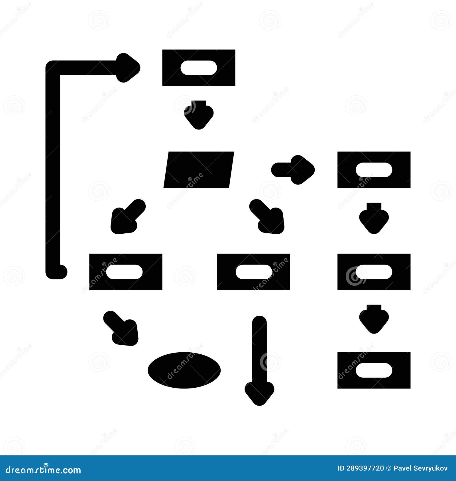 Software Prototyping Glyph Icon Vector Illustration Stock Vector ...