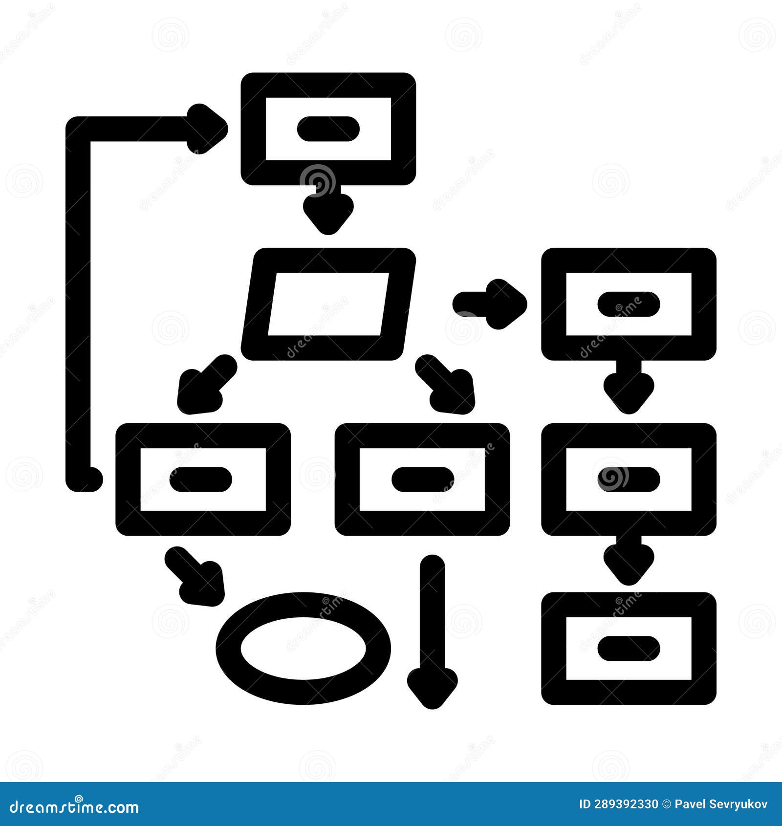 Software Prototyping Line Icon Vector Illustration Stock Illustration ...