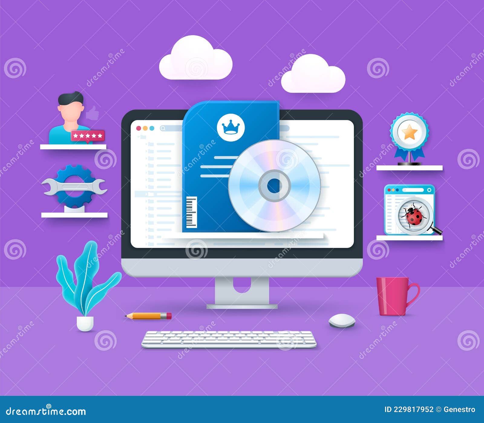 Software Quality Assurance Illustration in 3D Style Stock Vector ... Software Quality Assurance Illustration in 3D Style Stock Vector ...