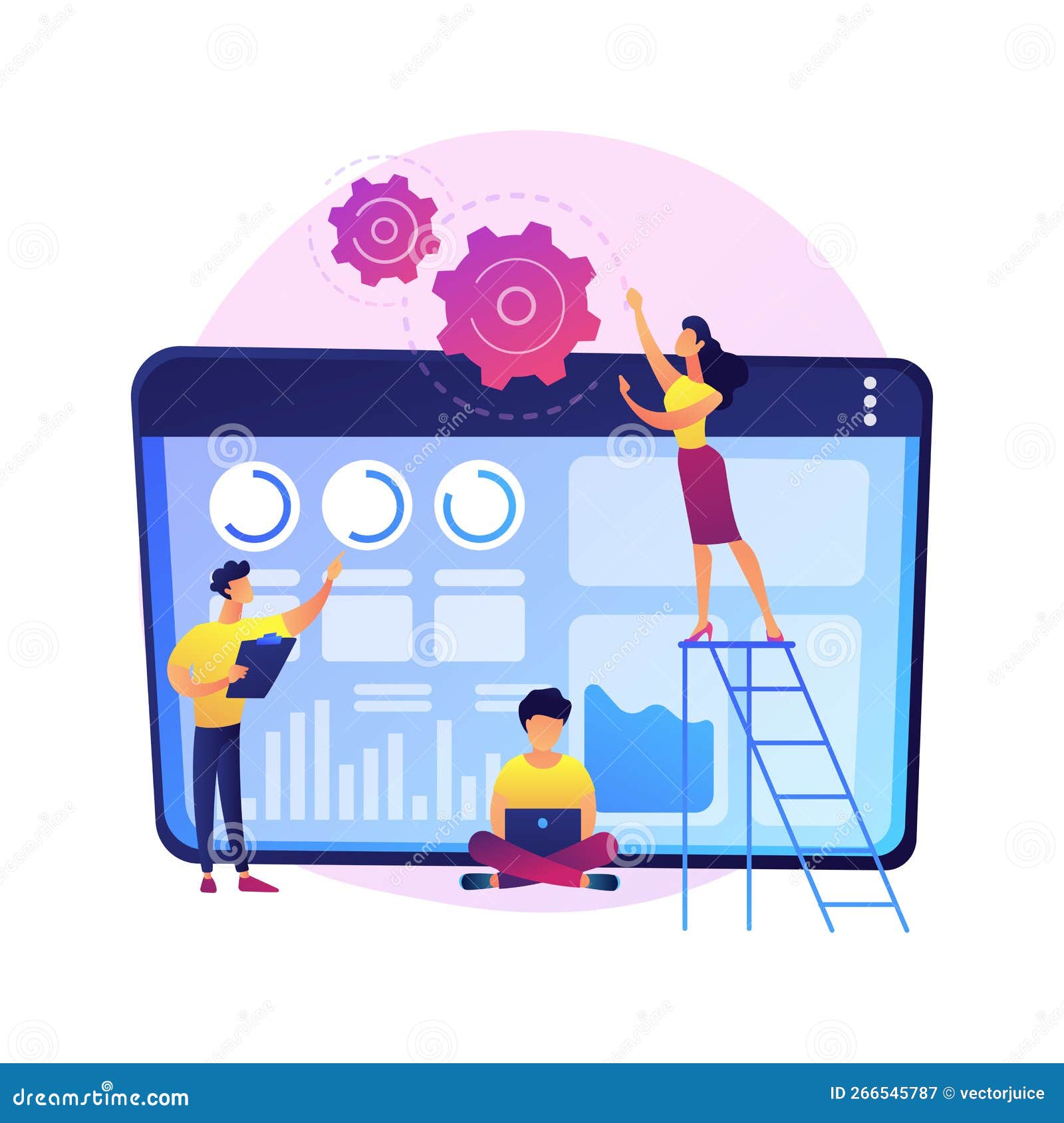 Software Renovation Vector Concept Metaphor Stock Vector - Illustration ...