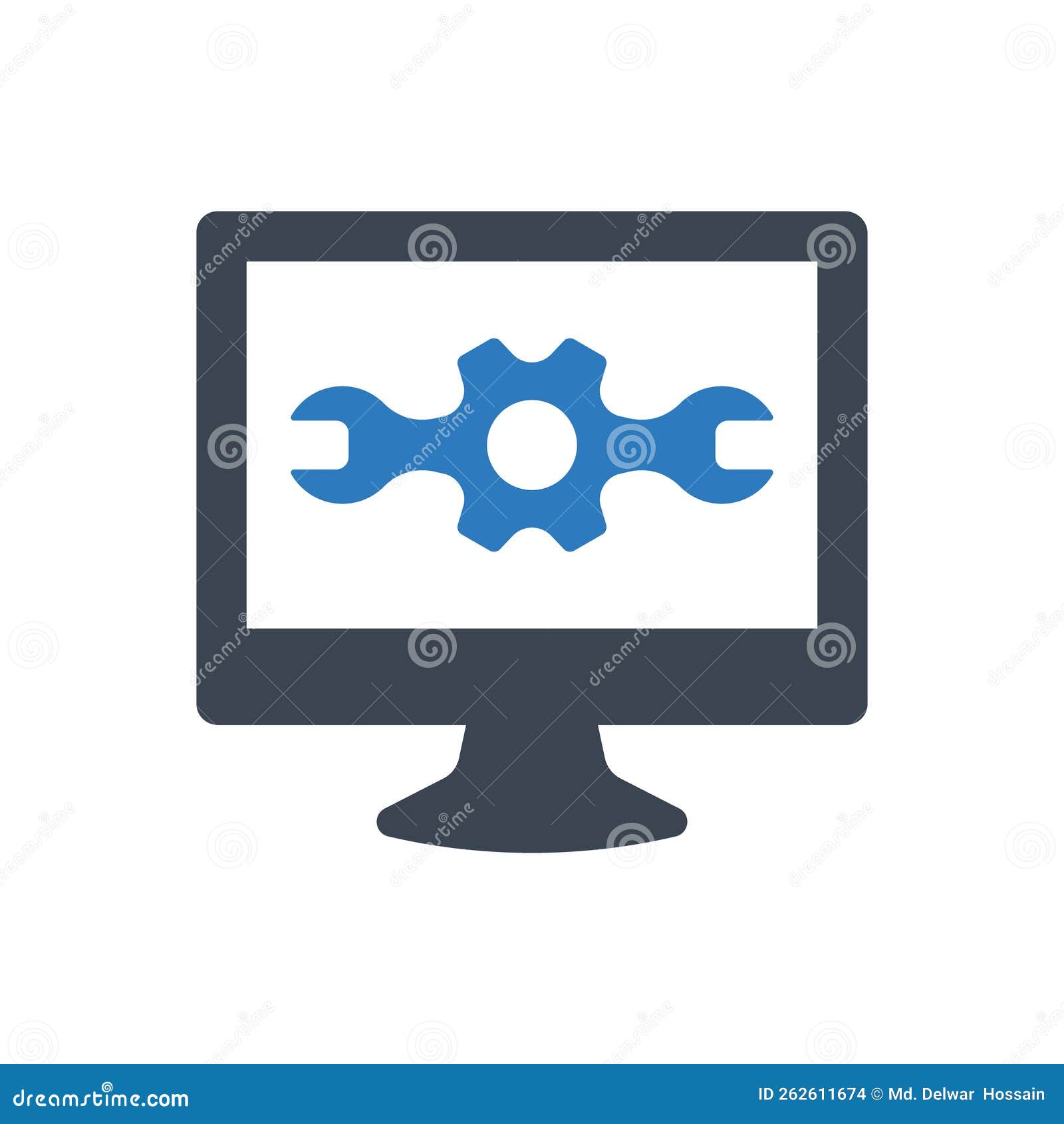 Software repair icon stock vector. Illustration of symbol - 262611674