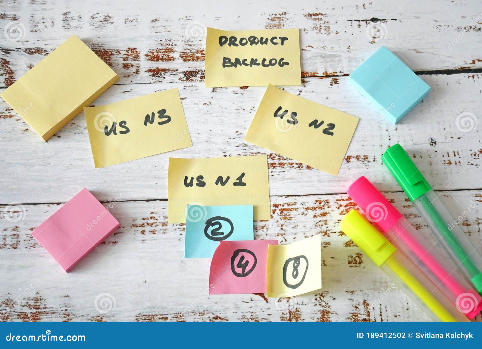 Software Scrum Agile Board with Paper Task, Agile Stock Photo - Image of board, agile: 189412502