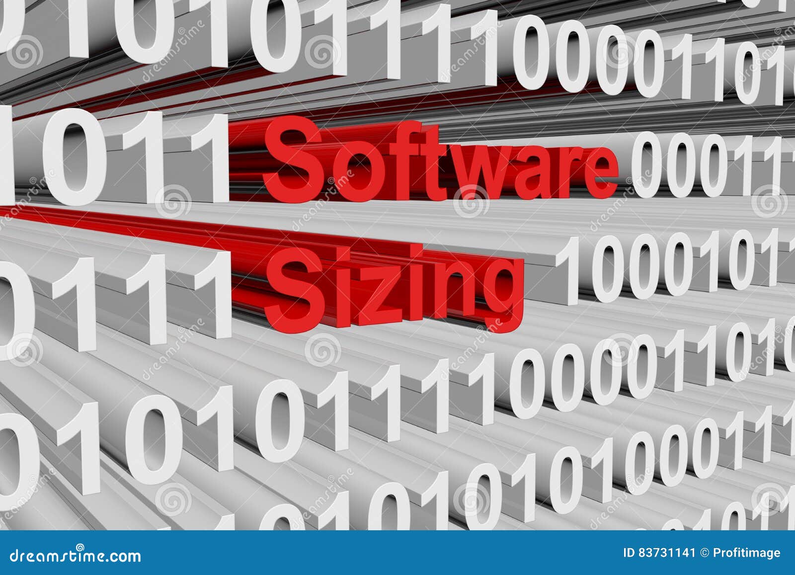 Software sizing stock illustration. Illustration of information - 83731141