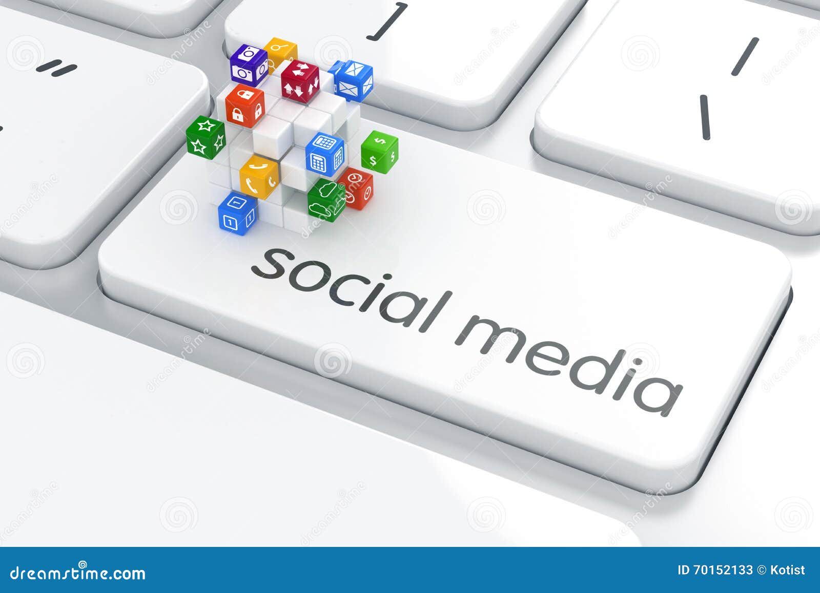 Software, Social Media Concept Stock Illustration - Illustration of ...