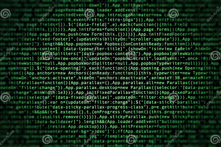 Software Source Code On Dark Background Stock Image Image Of Command