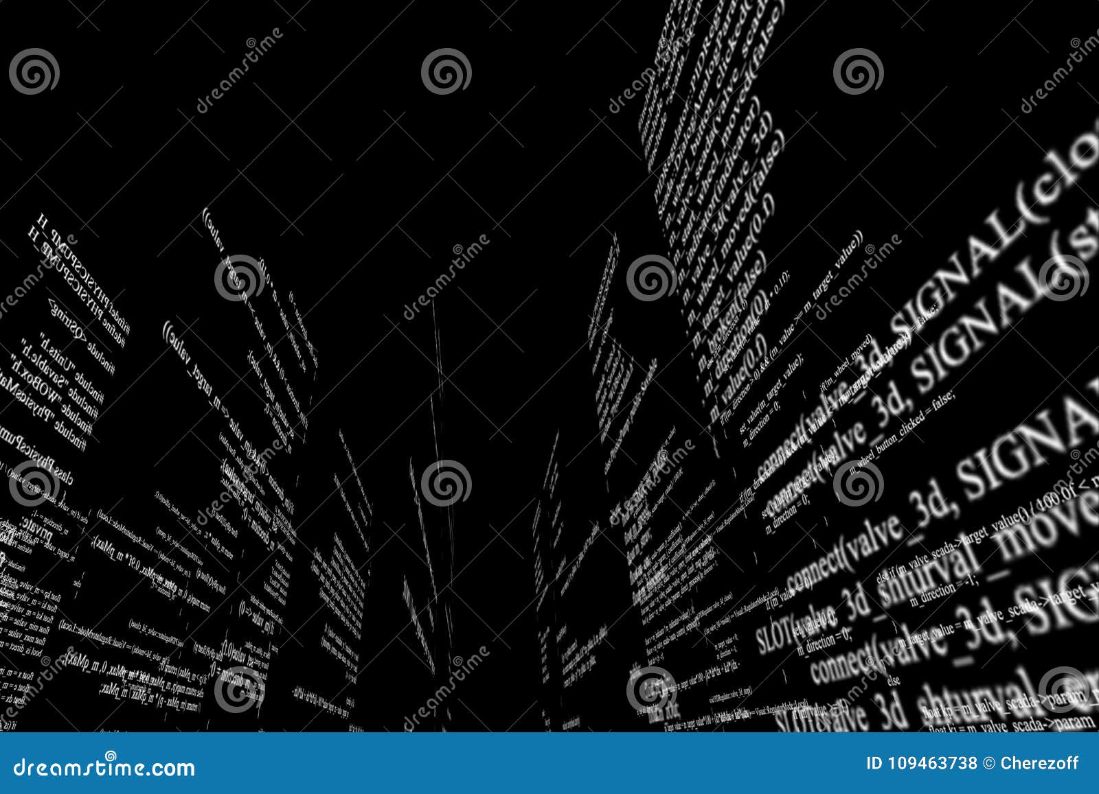 Software Source Code Programming Code Splitting Of Css And Php Code On Computer Screen