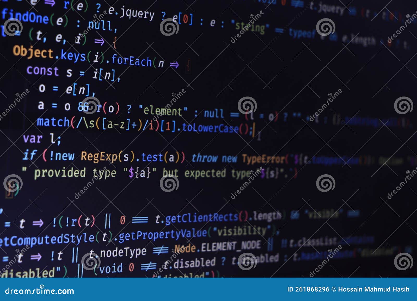 Software Source Code Programming Code Programming Code On Computer Screen Developer Working