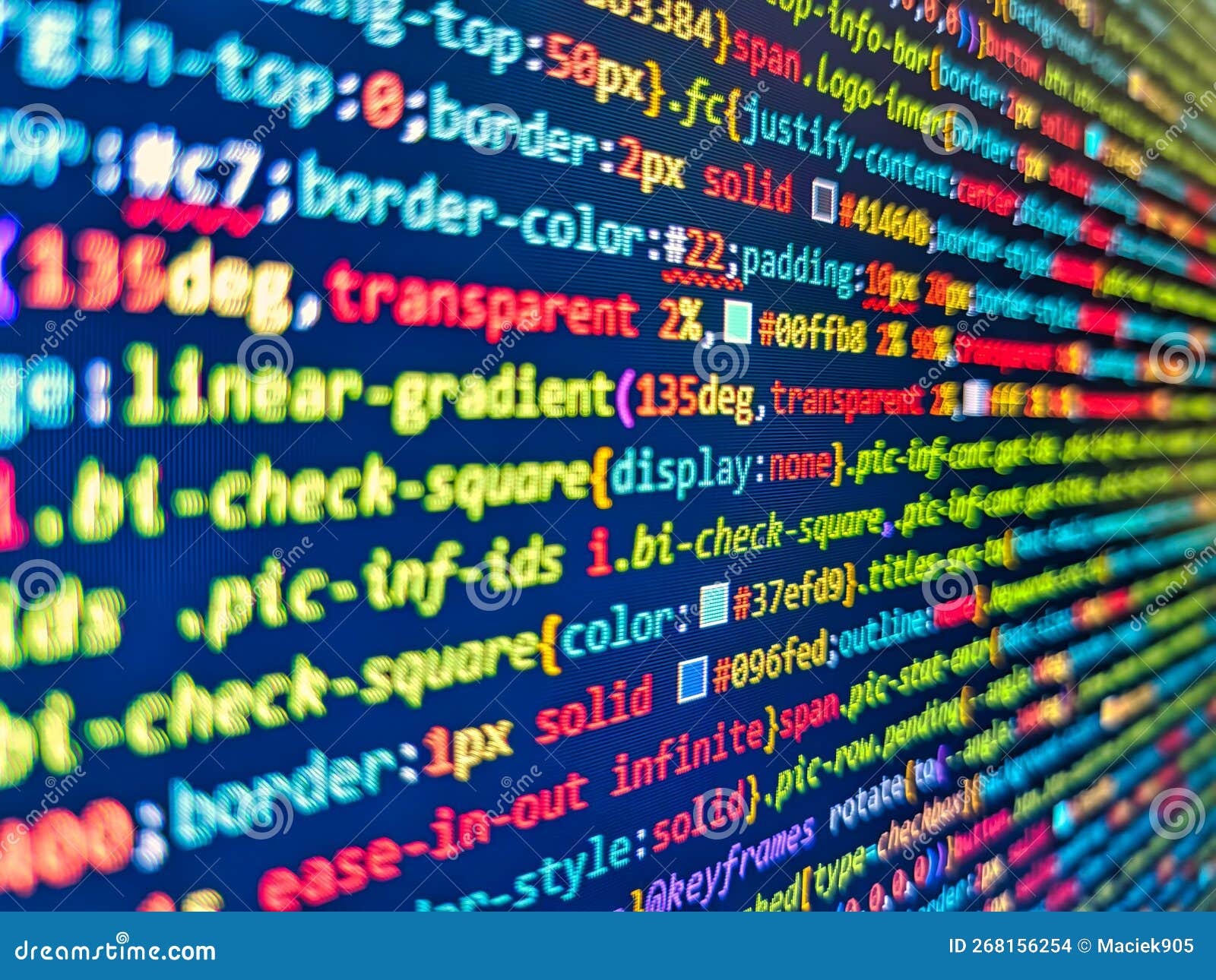 Software Source Code Real Software Development Code Script On Computer With Source Code