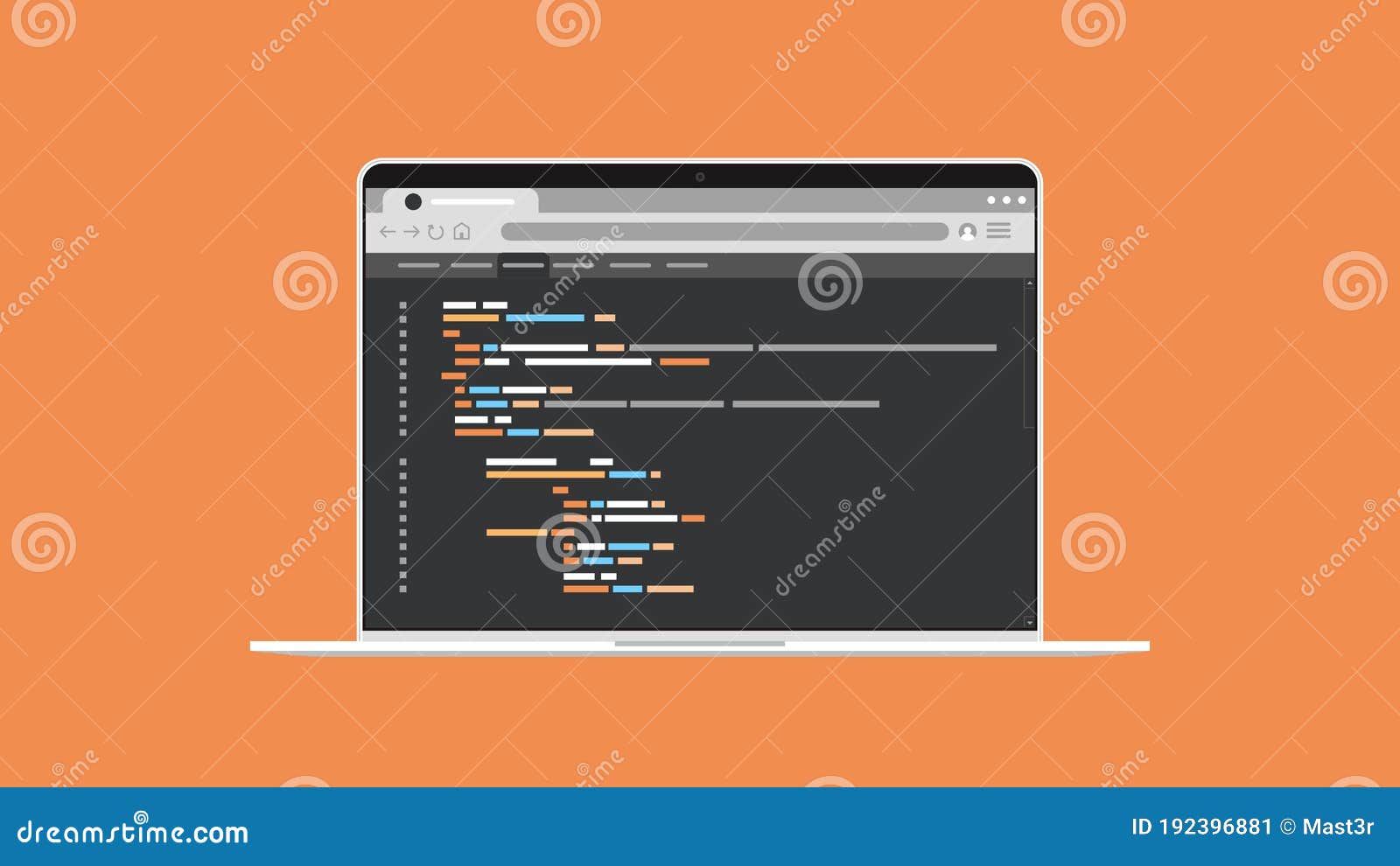 Software Source Code Programming Code Splitting Of Css And Php Code On Computer Screen