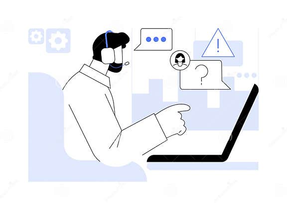 Software Support Specialist Abstract Concept Vector Illustration. Stock ...