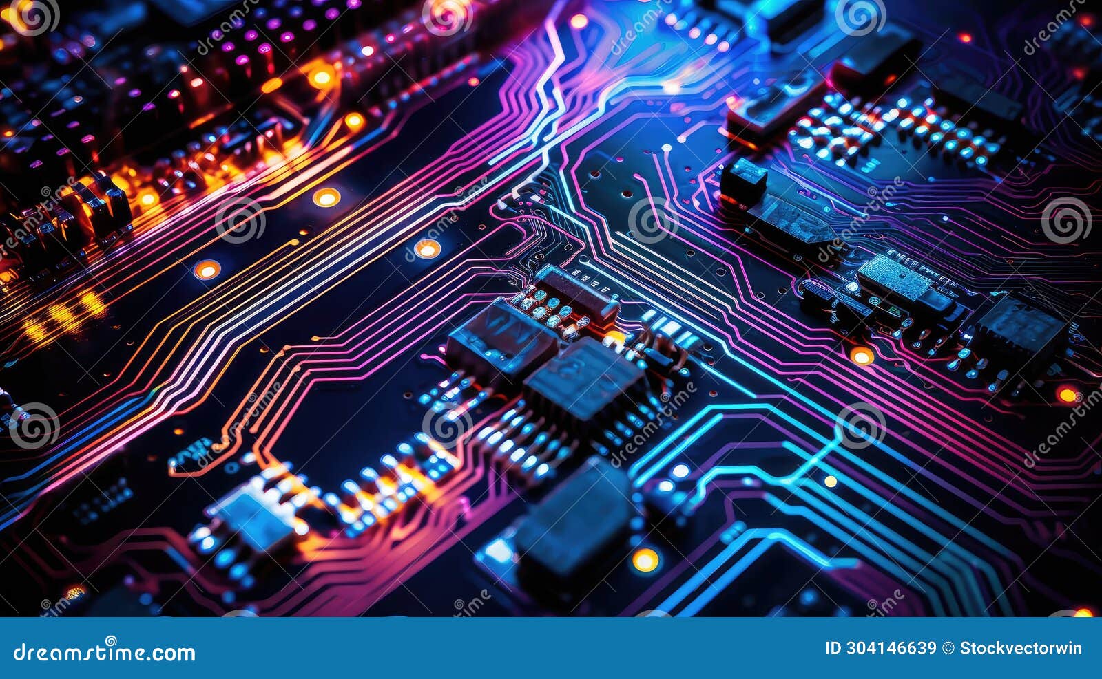 Software System Tech Background Stock Illustration - Illustration of ...