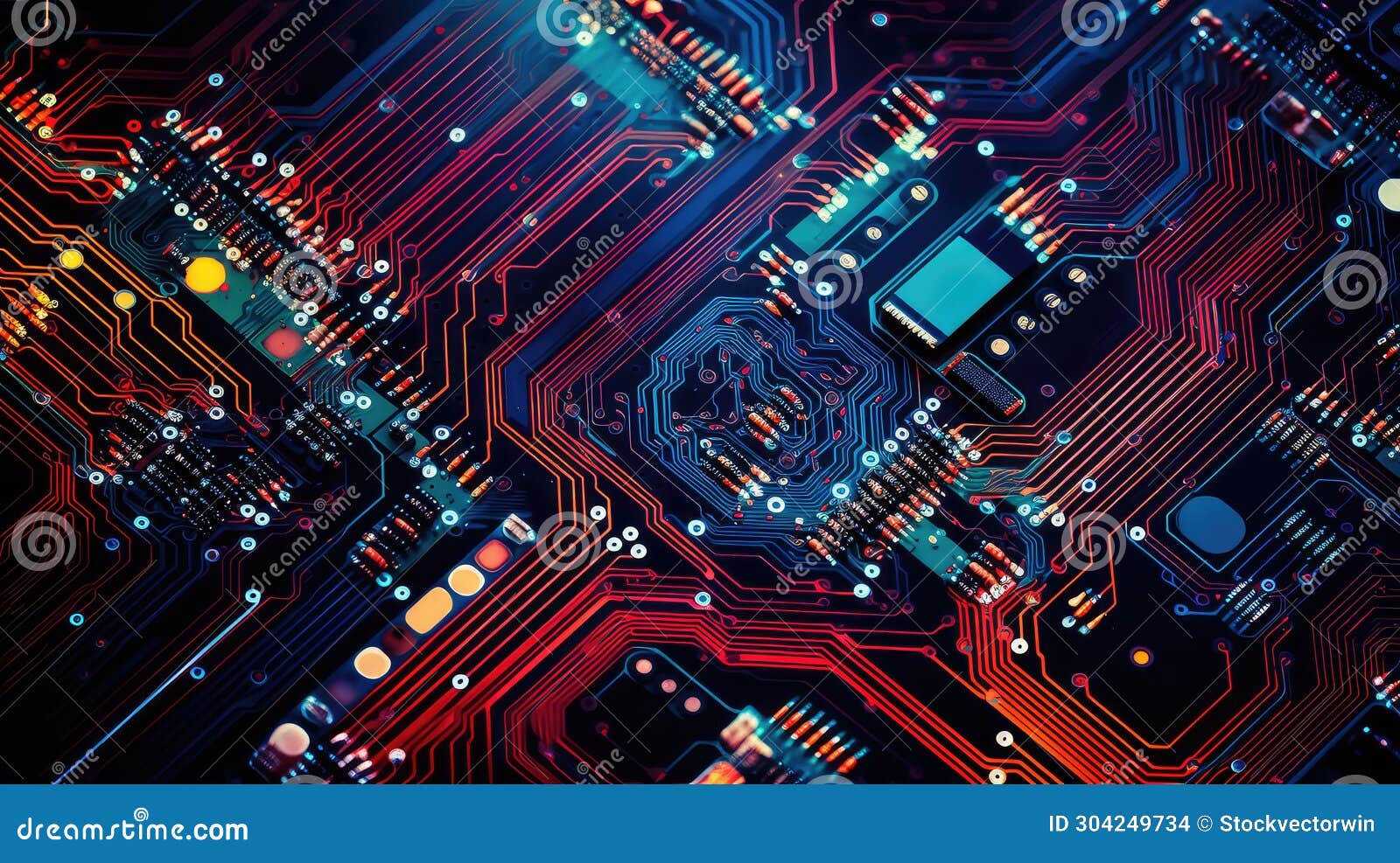 Software System Tech Background Stock Illustration - Illustration of ...