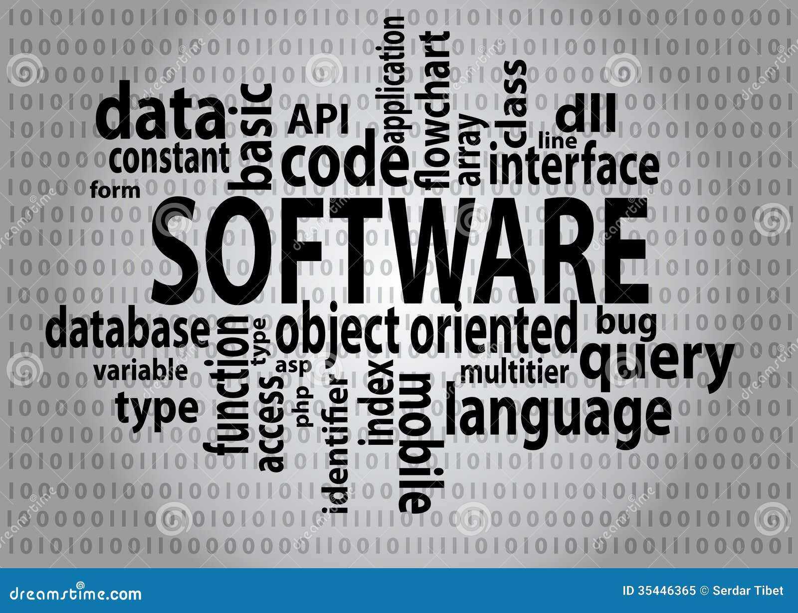 Software tags stock illustration. Illustration of query - 35446365