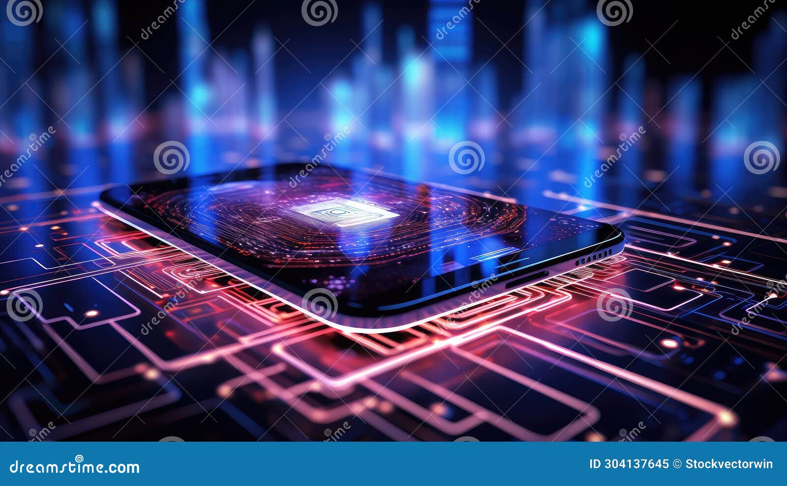 Software Tech Digital Background Stock Illustration - Illustration of ...