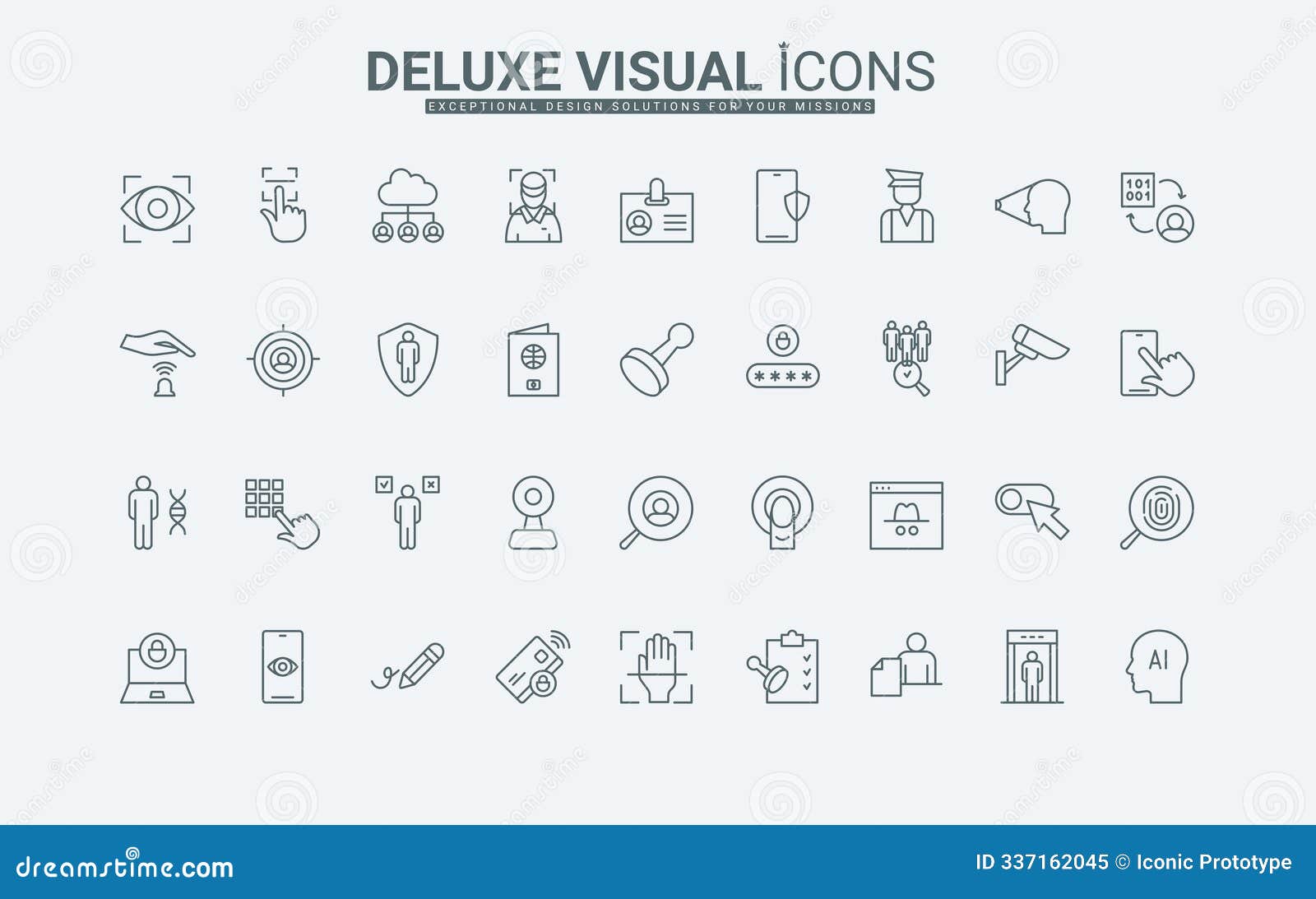User Identification, Biometric Verification To Access, Check Identity ...