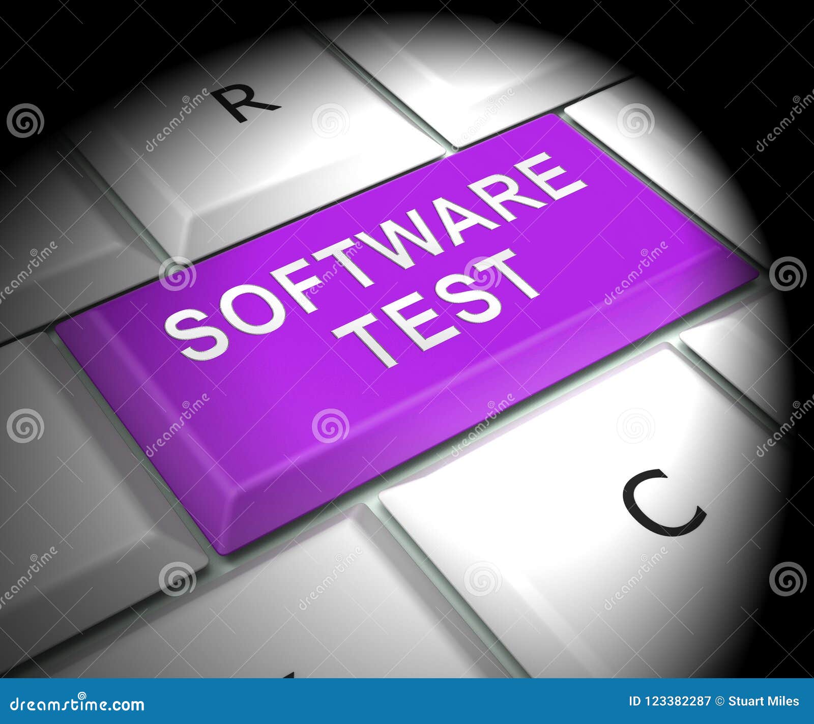 Software Tester Code Debugging Analyst 3d Rendering Stock Illustration