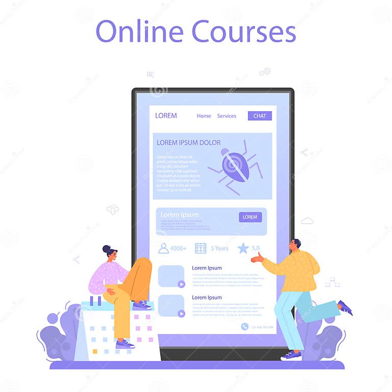 Software Tester Online Service or Platform. Application or Website ...