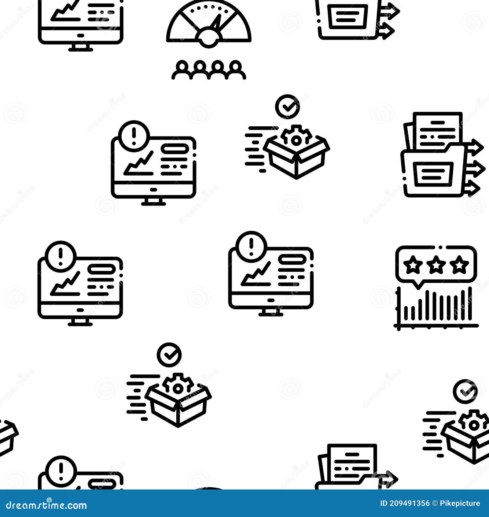 Software Testing and Analysis Seamless Pattern Vector Stock Vector ...