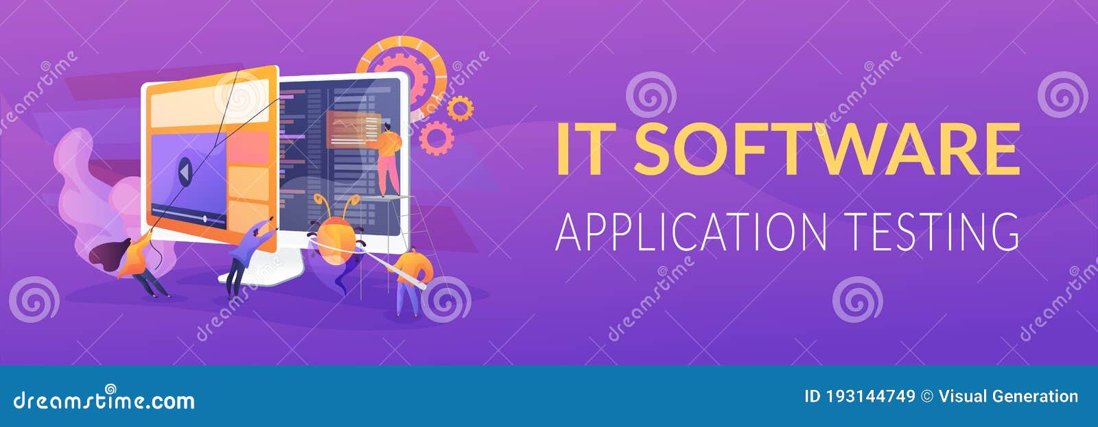 Software Testing Concept Banner Header Stock Vector - Illustration of ... Software Testing Concept Banner Header Stock Vector - Illustration of ...
