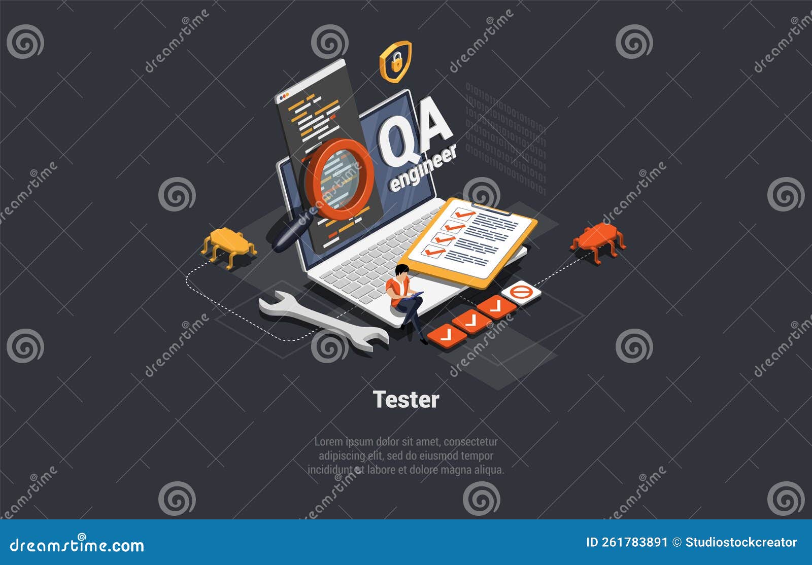 Software Testing Concept Software Tester Testing Programs Debugging And Make Functional Test