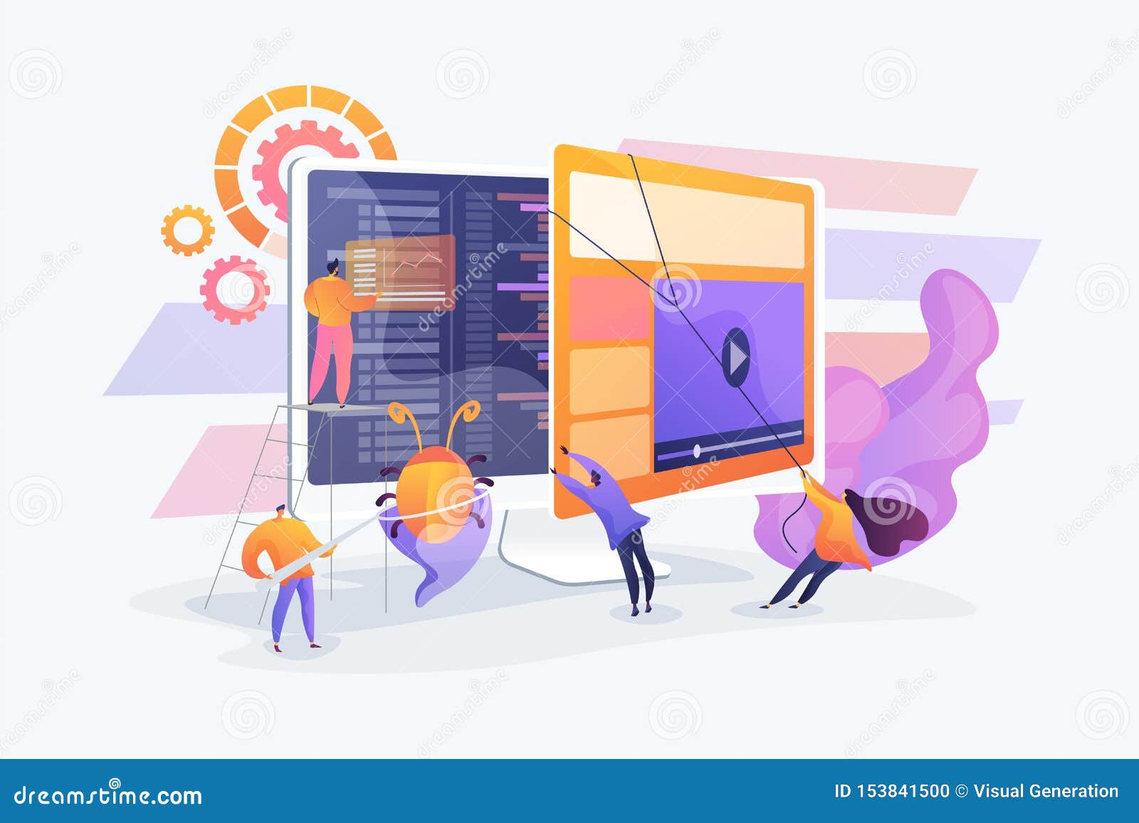 Software Testing Concept Vector Illustration Stock Vector