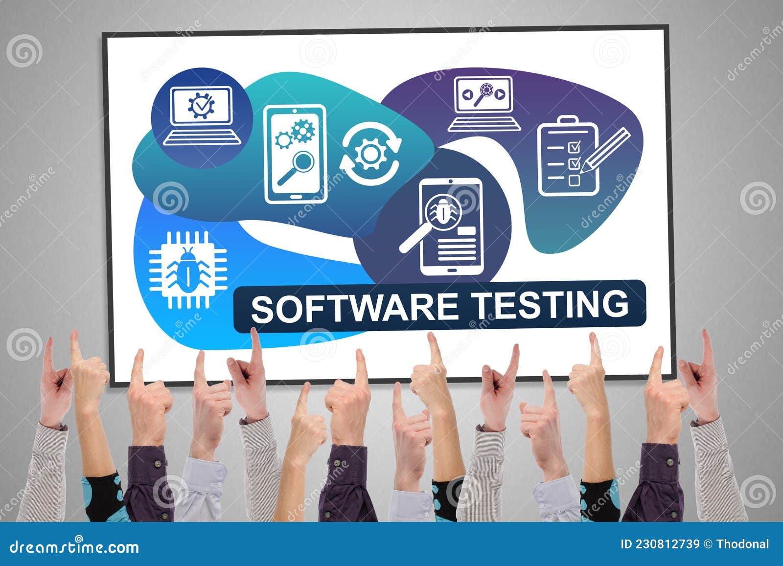 Software Testing Concept on a Whiteboard Stock Image - Image of ...